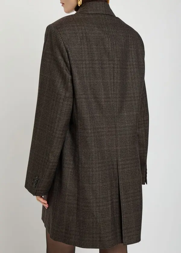 Our Legacy Plaid Jacquard Wool Blazer - Brown