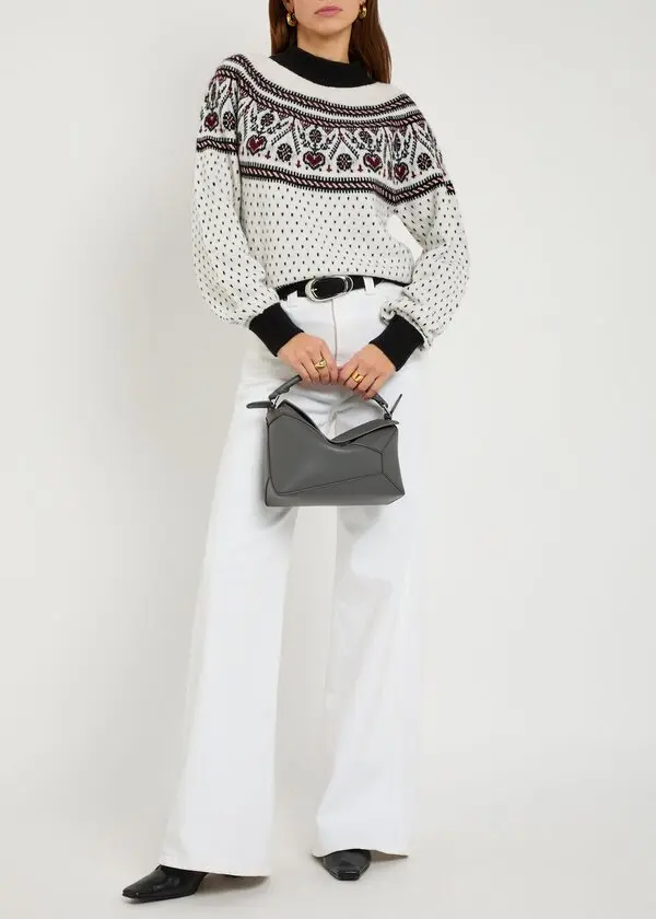 Khaite Fair Isle Cashmere Jumper - Ivory
