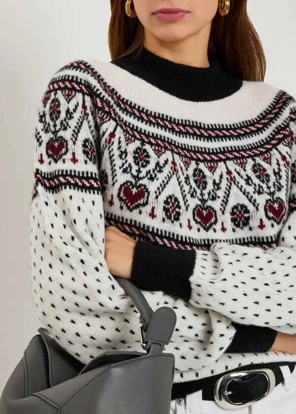 Khaite Fair Isle Cashmere Jumper - Ivory