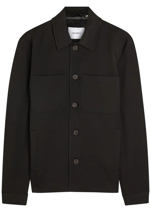 LES DEUX Marseille Hybrid Woven Overshirt