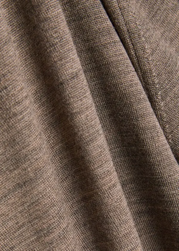 John Smedley Lundy Fine-knit Merino Wool Jumper - Brown