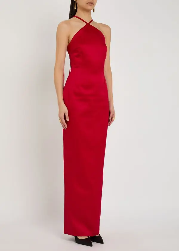Solace London Fern Halterneck Maxi Dress