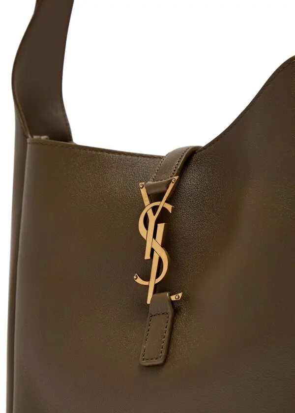 Saint Laurent Le 5 À 7 Small Leather Hobo Bag - Brown