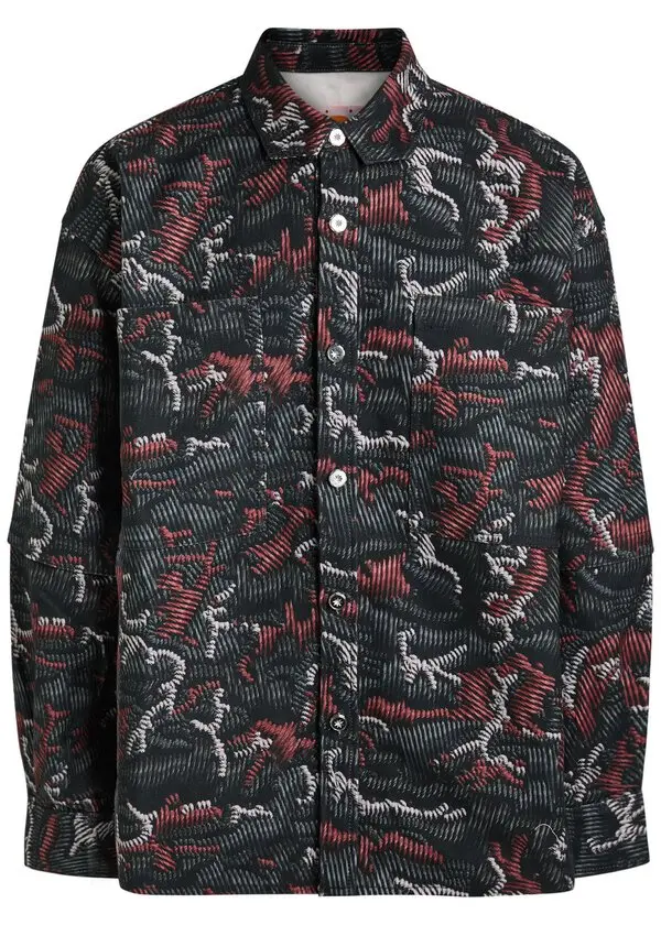 PDF CHANNEL Raf Patterned Cotton Overshirt