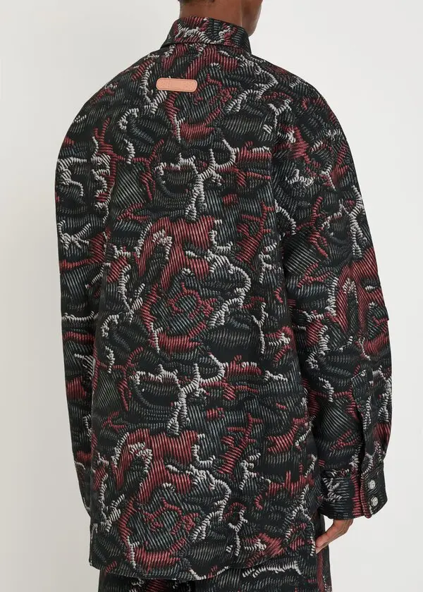PDF CHANNEL Raf Patterned Cotton Overshirt