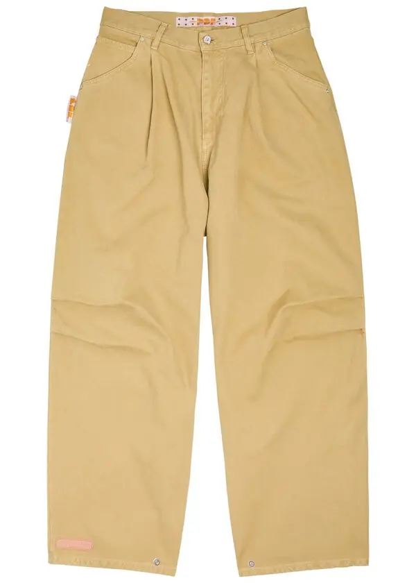 PDF CHANNEL Straight-leg Twill Trousers