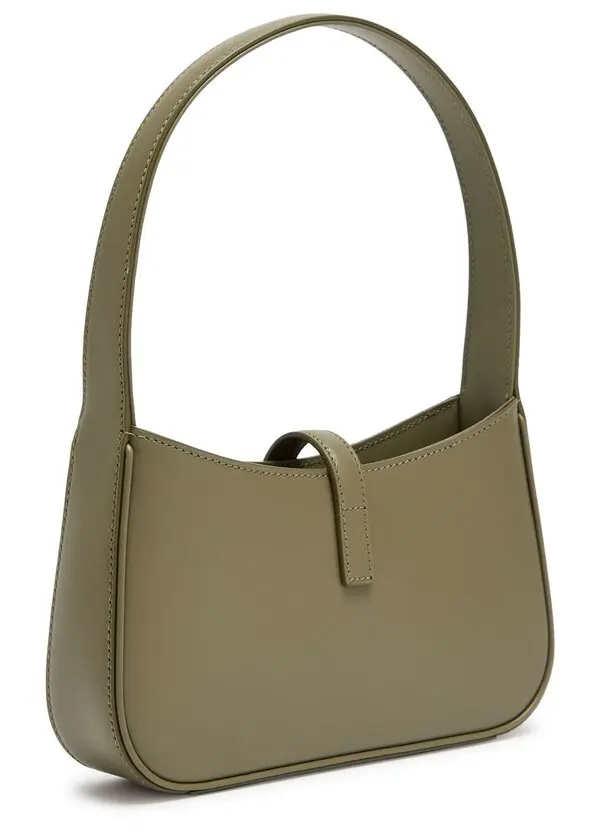 Saint Laurent Le 5 À 7 Mini Leather Top Handle Bag - Green