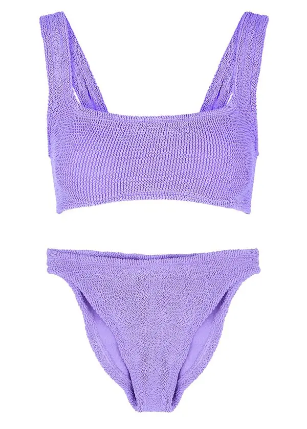 Hunza G Xandra Crinkle Bikini - Lilac