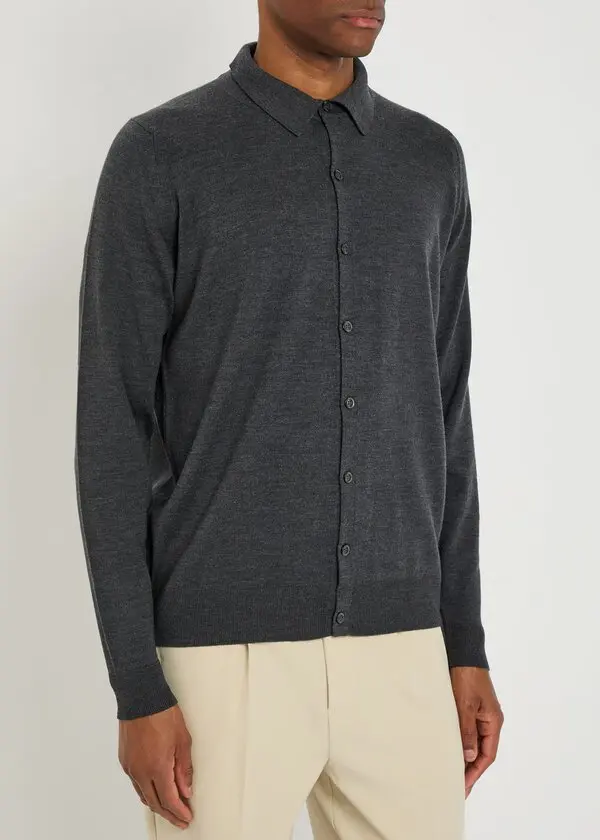 John Smedley Tibor Merino Wool Overshirt