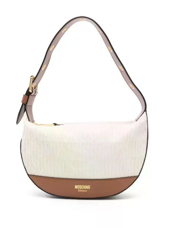 Moschino Logo Jacquard Shoulder Bag