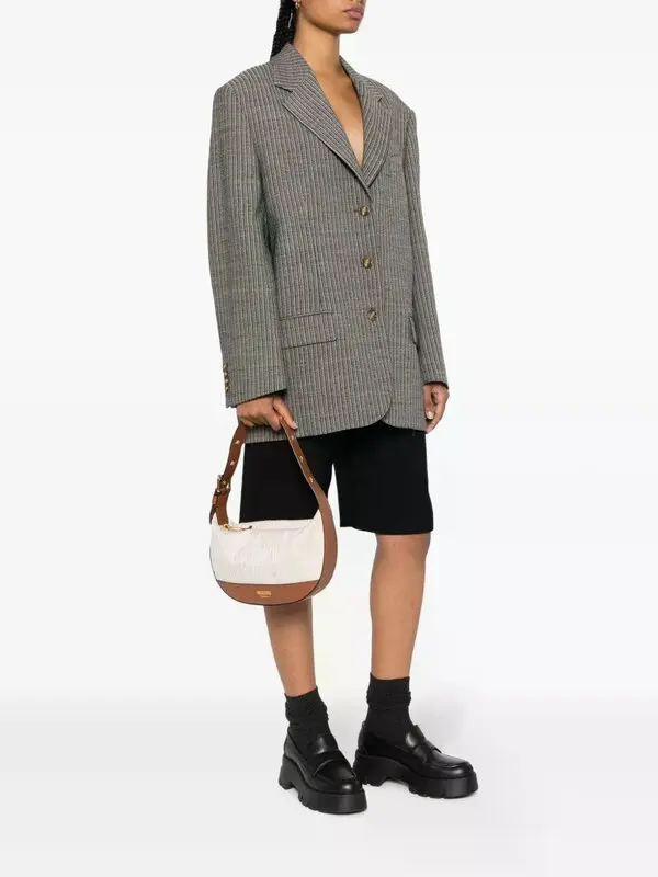 Moschino Logo Jacquard Shoulder Bag