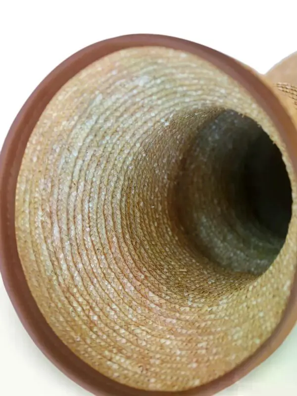 LA ROSE Raffia Leather Vase