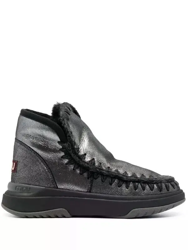 Mou Crochet Trim Sneaker Boots