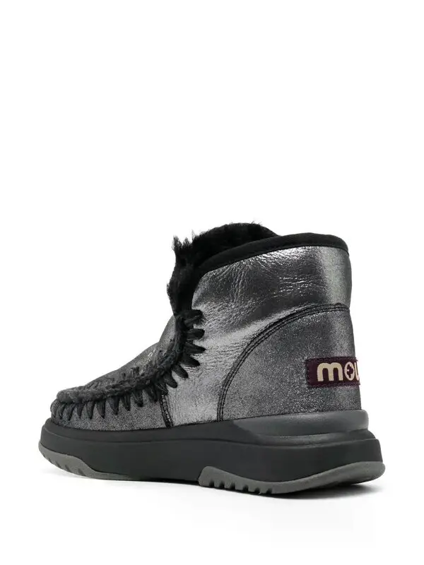 Mou Crochet Trim Sneaker Boots