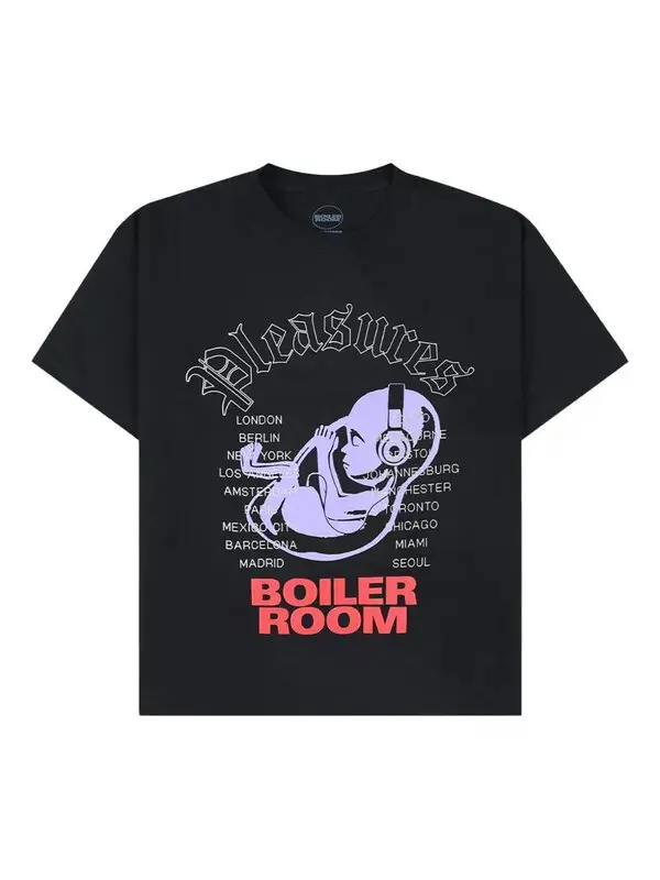 PLEASURES Headphone Graphic-print T-shirt