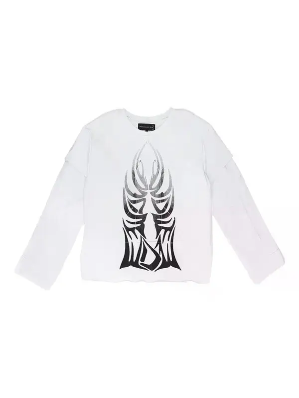 WHO DECIDES WAR Winged Gradient T-shirt