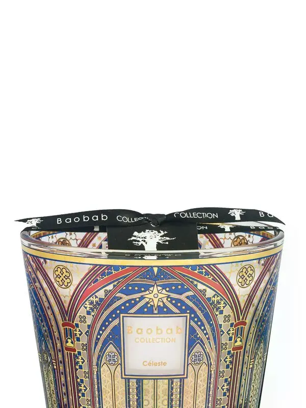 BAOBAB COLLECTION Céleste Patterned Candle - Blue