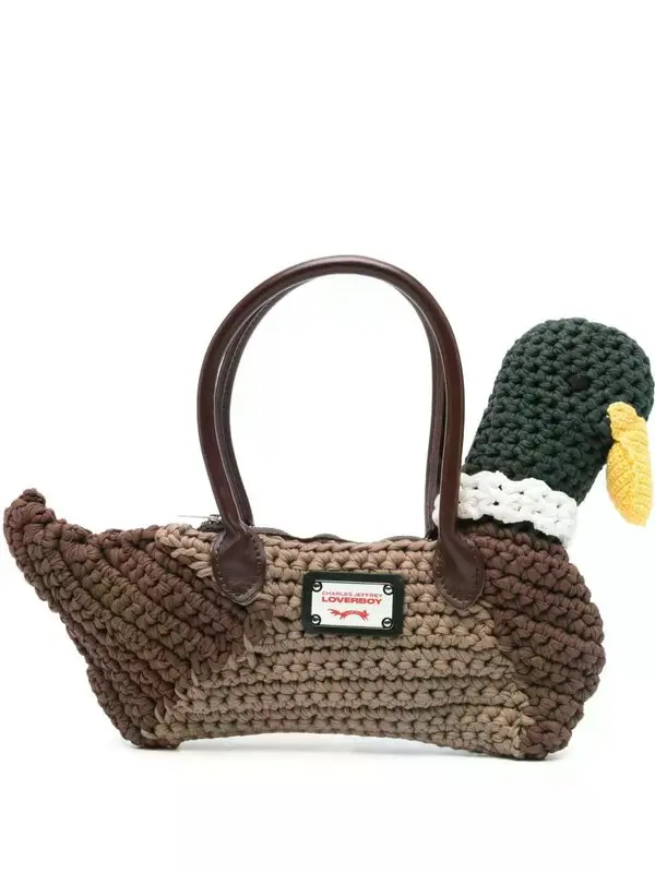 CHARLES JEFFREY Duck Woven Tote Bag