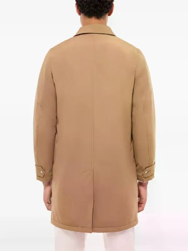 FURSAC Button-fastening Coat With Welt Pockets - Neutrals