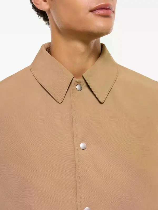 FURSAC Button-fastening Coat With Welt Pockets - Neutrals
