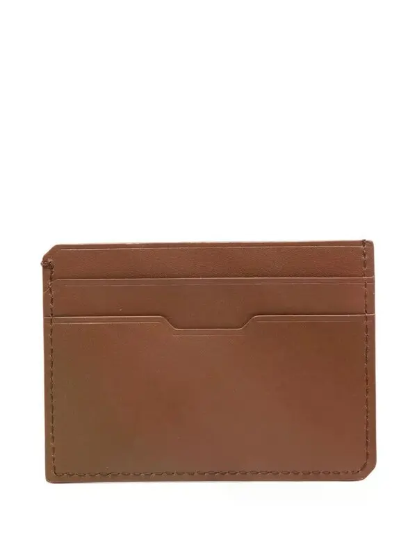 LANVIN Logo-print Cardholder - Brown