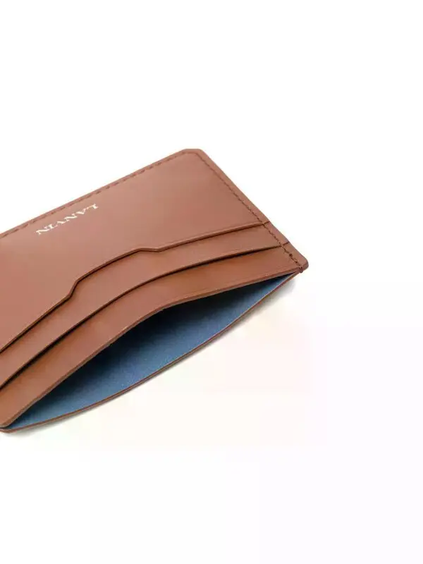 LANVIN Logo-print Cardholder - Brown