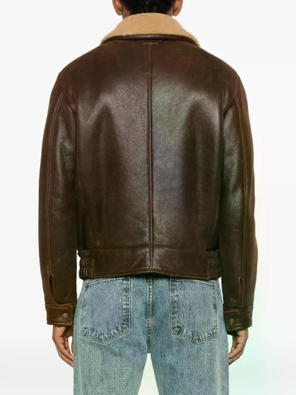 SALVATORE SANTORO Shearling-collar Jacket