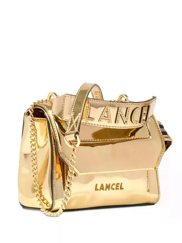 LANCEL Ninon Metallic Crossbody Bag - Gold