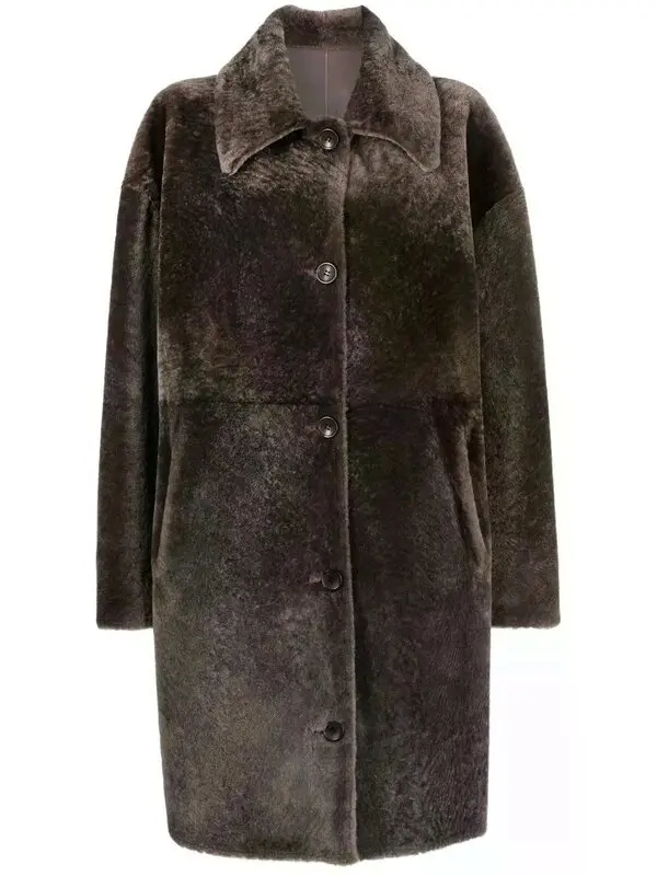 LISKA Leather Reversible Coat