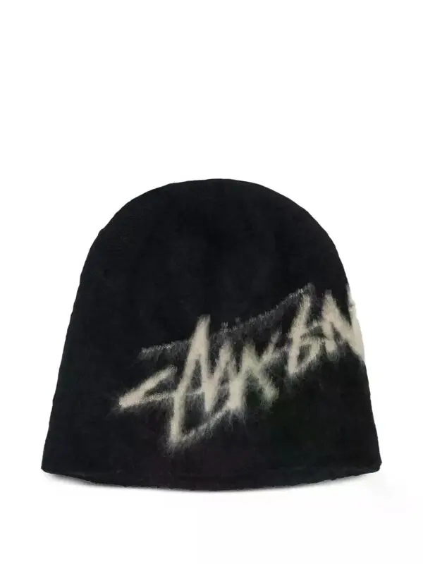 StÜssy Brushed-texture Skullcap - Black