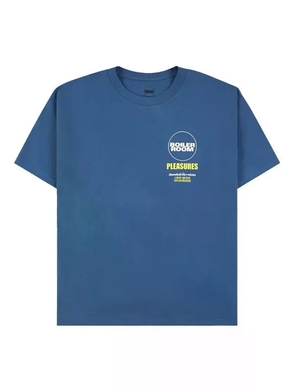 PLEASURES Graphic-print Short-sleeve T-shirt - Blue