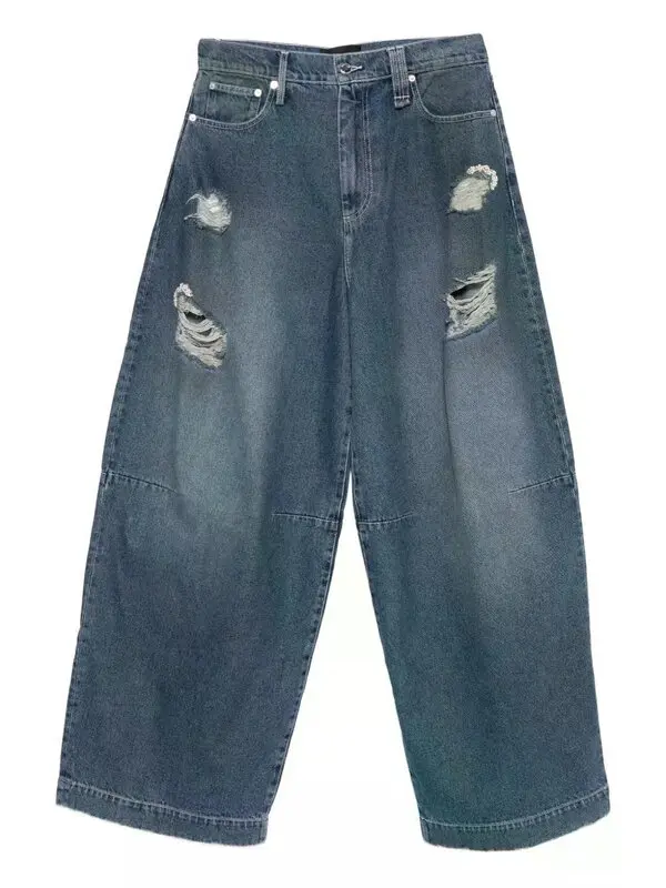 Simone Rocha Five-pocket Wide Leg Jeans
