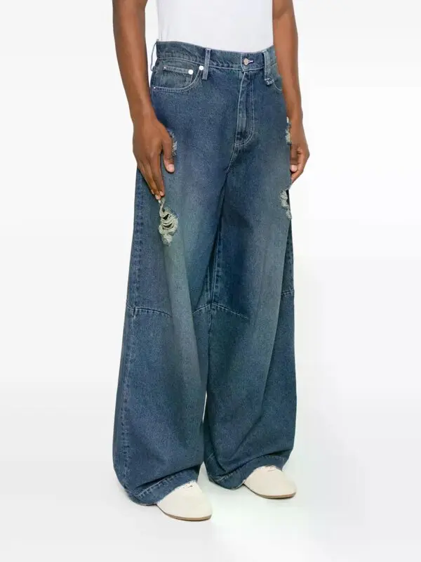 Simone Rocha Five-pocket Wide Leg Jeans