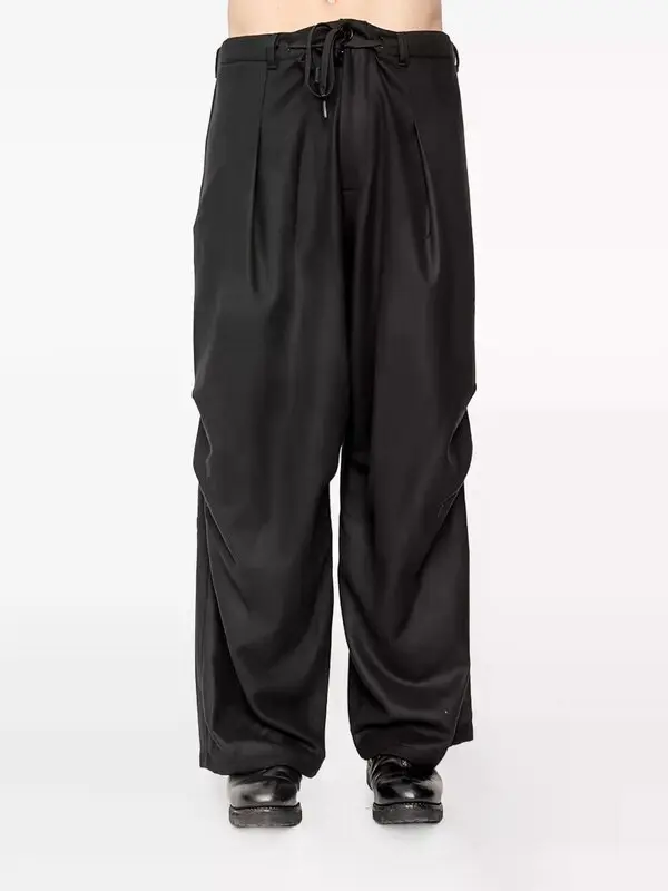 Andrea Ya'aqov Drawstring-waist Pleated Trousers