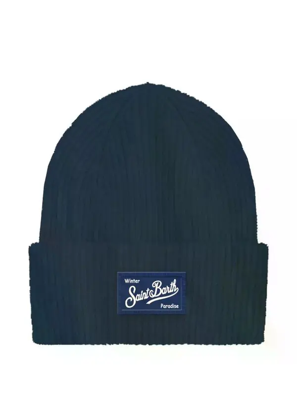MC2 SAINT BARTH Patch-detail Beanie - Blue