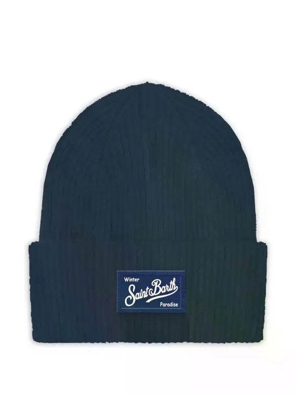 MC2 SAINT BARTH Patch-detail Beanie - Blue