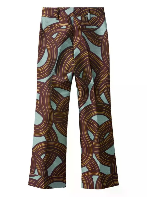 La DoubleJ Hendrix Jacquard Tailored Trousers - Blue