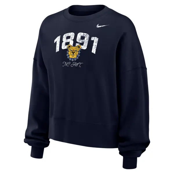 Nike College Phoenix Fleece Crew-neck Sweatshirt - Blue