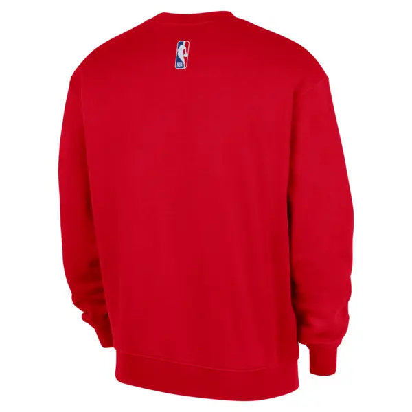 JORDAN La Clippers Statement Essentials Nba Fleece Crew-neck Sweatshirt - Red