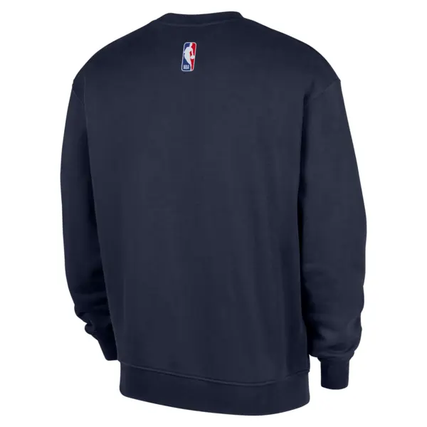 JORDAN Dallas Mavericks Statement Essentials Nba Fleece Crew-neck Sweatshirt - Blue