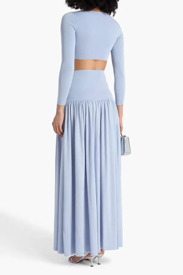 Zimmermann Metallic Knitted Maxi Skirt