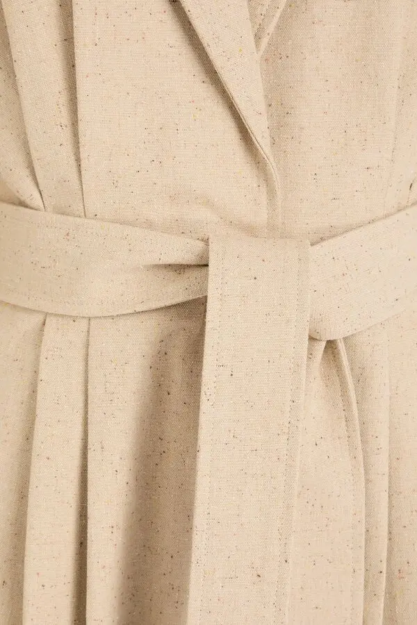 Zimmermann Belted Donegal Cotton And Silk-blend Jumpsuit