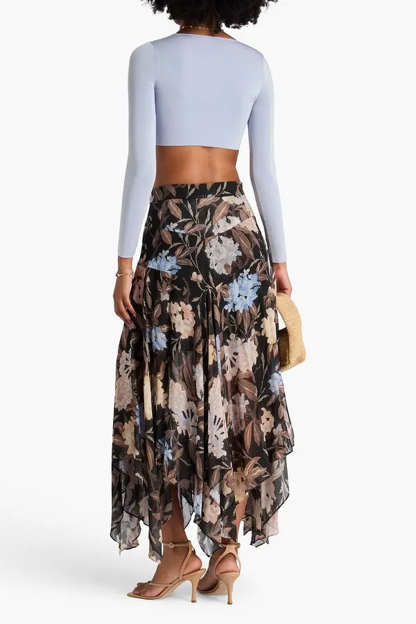 Zimmermann Cropped Metallic Knitted Top