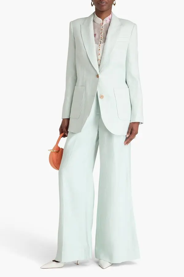 Zimmermann Linen Blazer - Mint