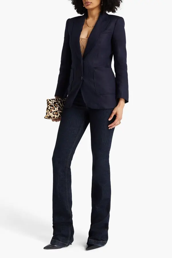 Zimmermann Linen Blazer - Navy