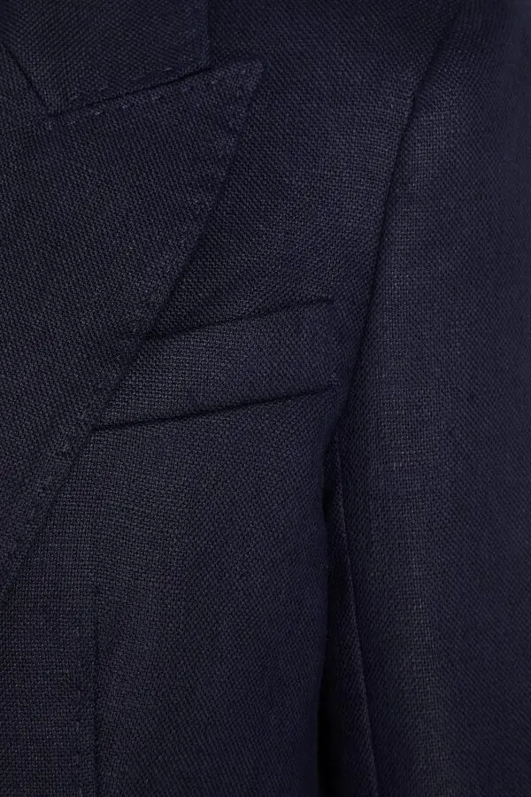 Zimmermann Linen Blazer - Navy