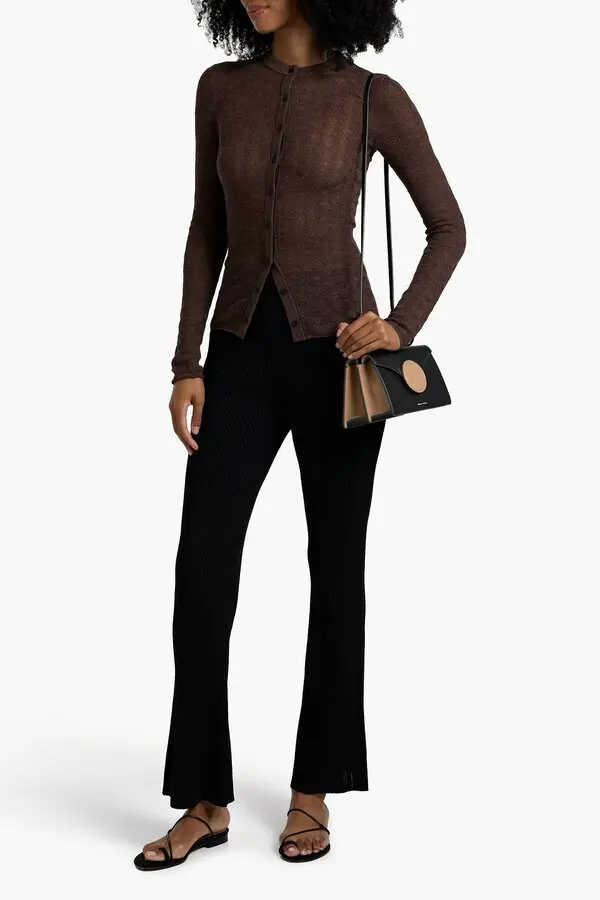 A.L.C. Ayla Ribbed-knit Bootcut Pants
