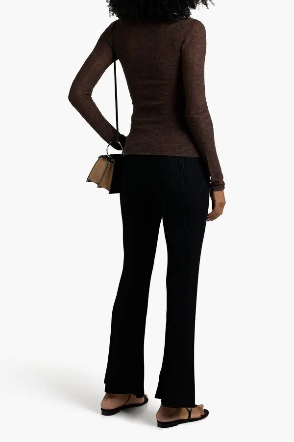 A.L.C. Ayla Ribbed-knit Bootcut Pants
