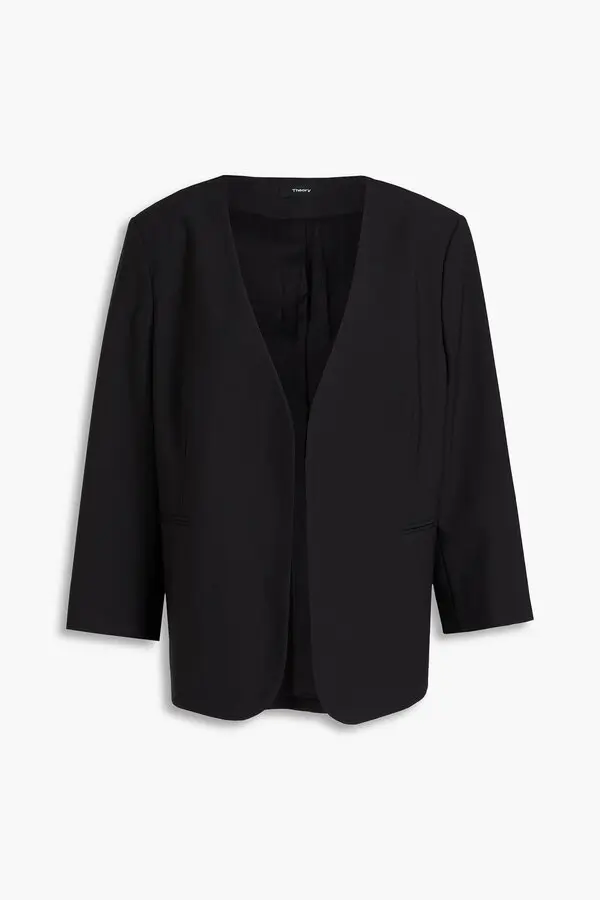 Theory Wool-blend Crepe Jacket