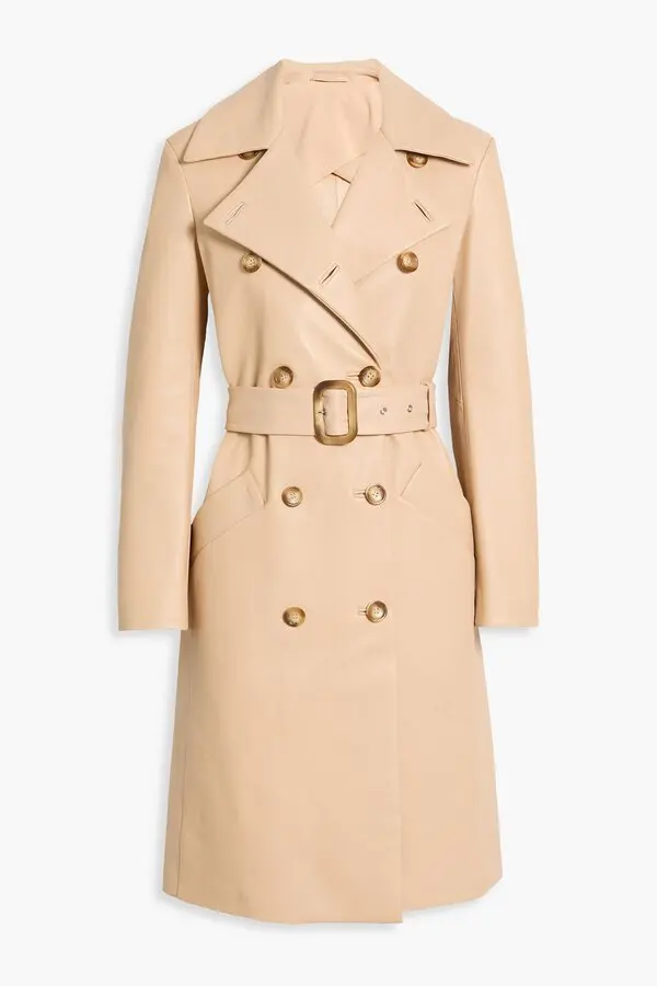Sportmax Giostra Leather Trench Coat
